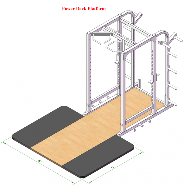 Power Body HD #1185 Power Rack w/Platform | Kinetic Solutions ...
